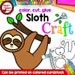 Sloth Craft, Kids Printable Craft Template, Zoo Animal Craft, Letter S ...