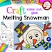 Snowman Kids Printable Craft Template, Winter Craft, Paper Crafts ...
