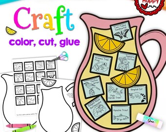 Hawaii Flag Craft, Kids Printable Craft Template, Hawaii State Symbols ...