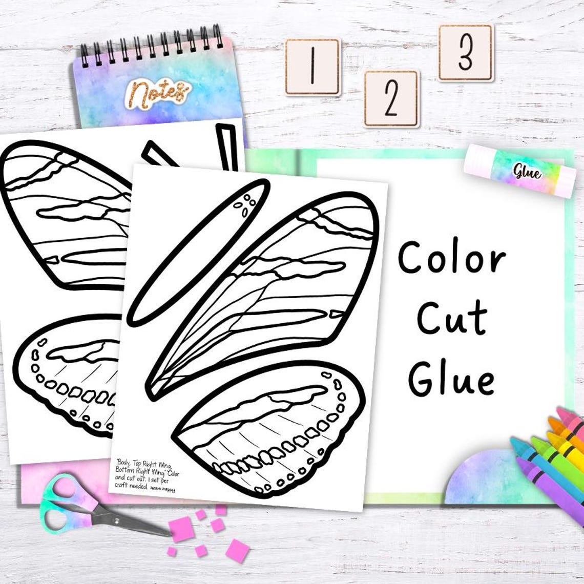 Butterfly Craft, Kids Printable Craft Template, Spring Craft, Florida ...