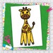 Giraffe Craft, Kids Printable Craft Template, Zoo Animal Craft, Letter ...