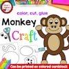 Grumpy Monkey Puppet Craft: Kids Printable (PDF) - Etsy