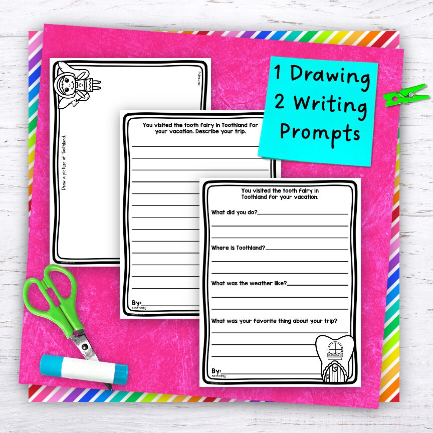 Tooth Craft, Kids Printable Craft Template, Dental Hygiene Month, Tooth ...