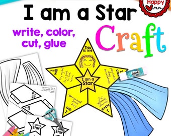 Self Affirmation I Am a Treasure Kids Printable Craft Template, Pirate ...