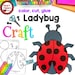 Printable Kids Ladybug Craft Template, Bug Craft, Insect Craft, Spring ...