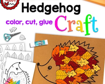 Fall Leaf Wreath Kids Printable Craft Template, Kids Autumn Craft ...