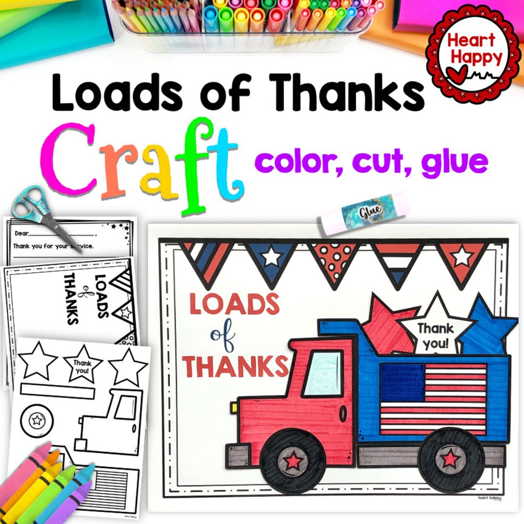 Patriotic Craft, Kids Printable Craft Template, Veterans Day Craft ...