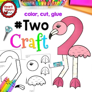 Number Two Craft, Kids Printable Craft Template, Number Recognition ...