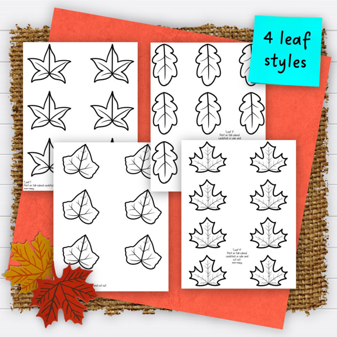 Fall Self Portrait Leaf Crown Kids Printable Craft Template ...