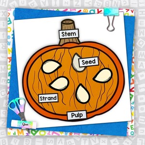 Pumpkin Labeling Craft, Kids Printable Craft Template, Fall Craft ...