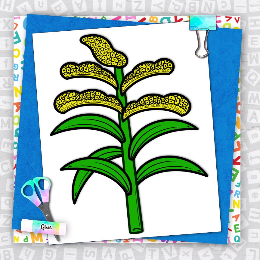 State Symbols Craft, Kids Printable Craft Template, Nebraska, Delaware ...