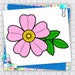 Wild Rose Craft | Kids Printable Craft Template | Iowa & North Dakota ...