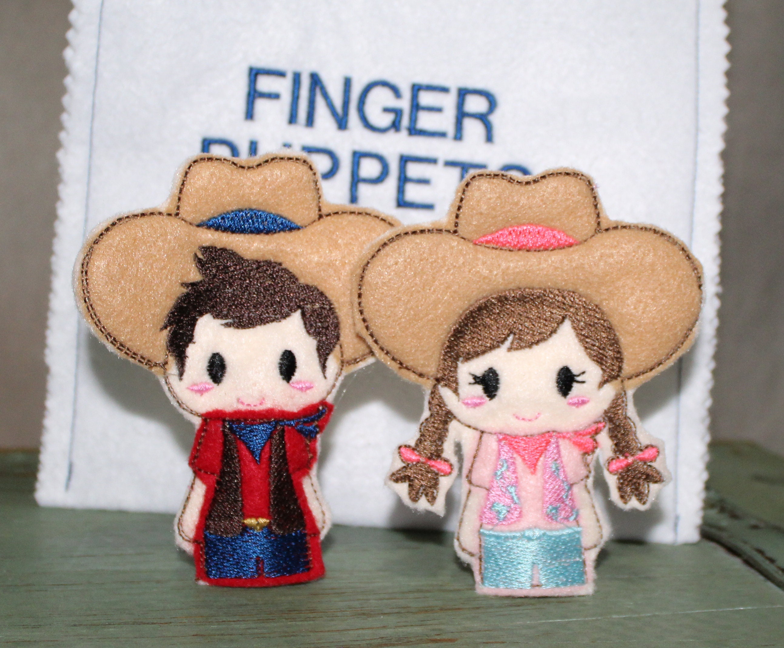 Cowboy Farm Animal Finger Puppets: Storytime. Toddler. - Etsy