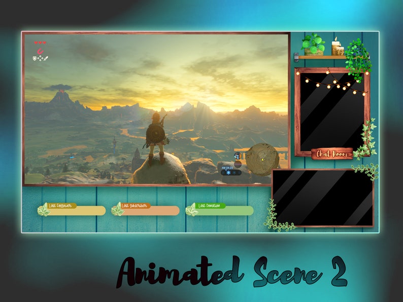 Animated Stream Overlay - Fantasy Nature Twitch Overlay - Etsy