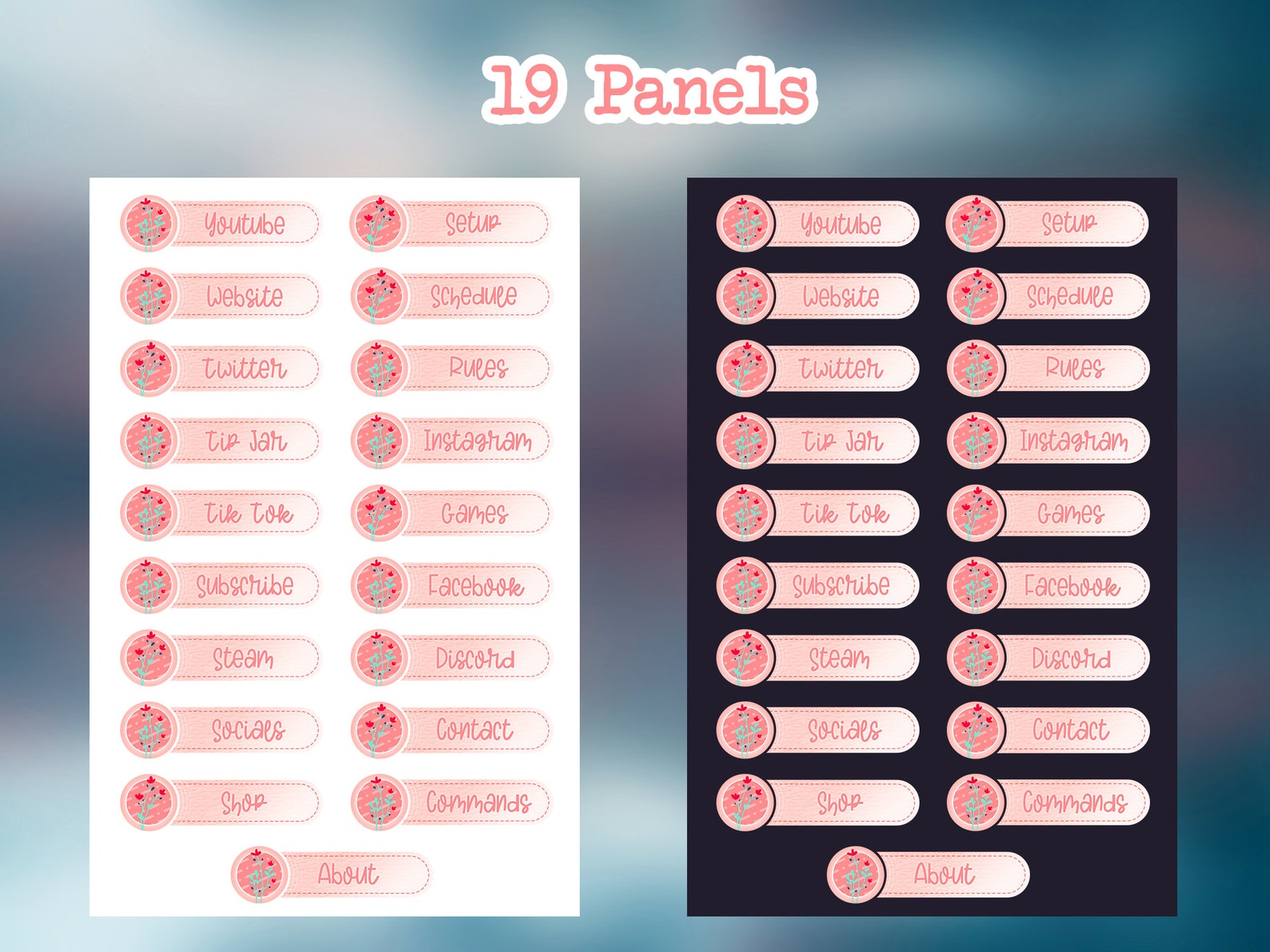 Stream Package - Animated Twitch Overlay - Cozy Nature Flower - Stream ...