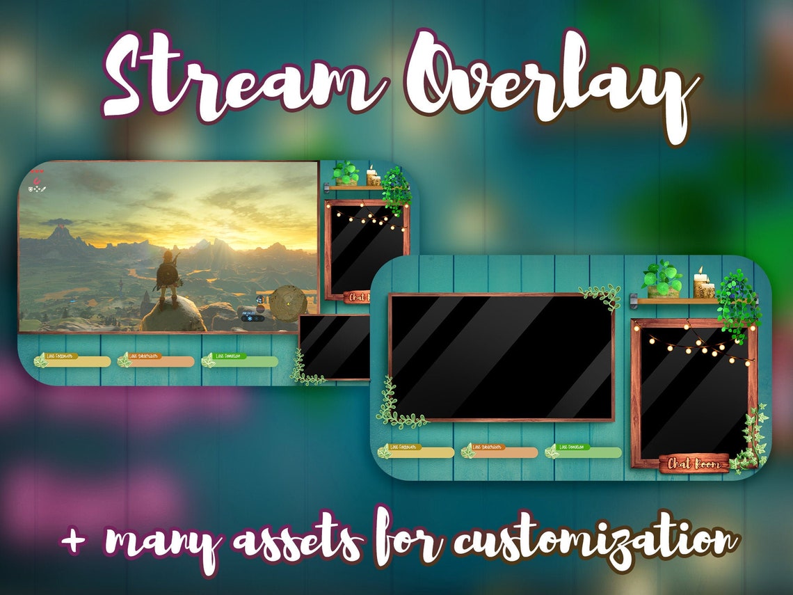 Animated Stream Overlay - Fantasy Nature Twitch Overlay - Etsy