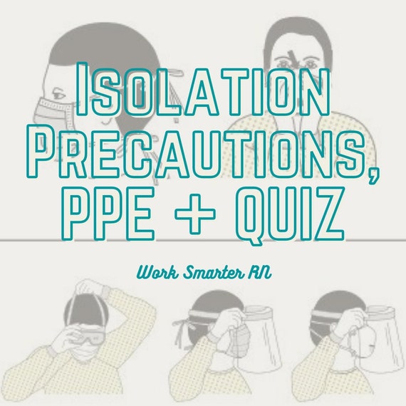 DIGITAL NOTES: Isolation Precautions QUIZ nursing | Etsy