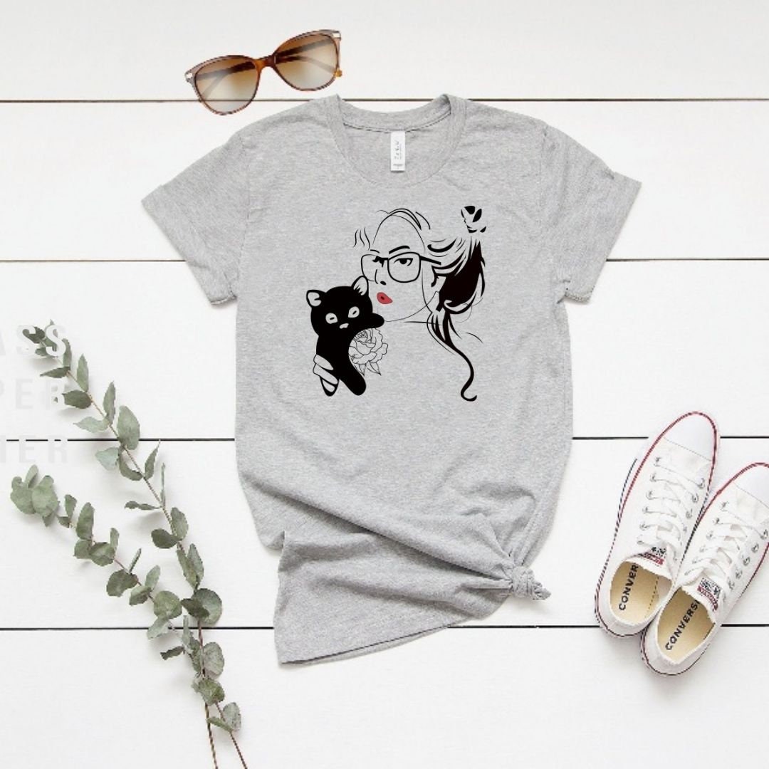 Cat Lady Tee Cat T-shirt Cat Meme Shirt Funny Tshirt cute | Etsy