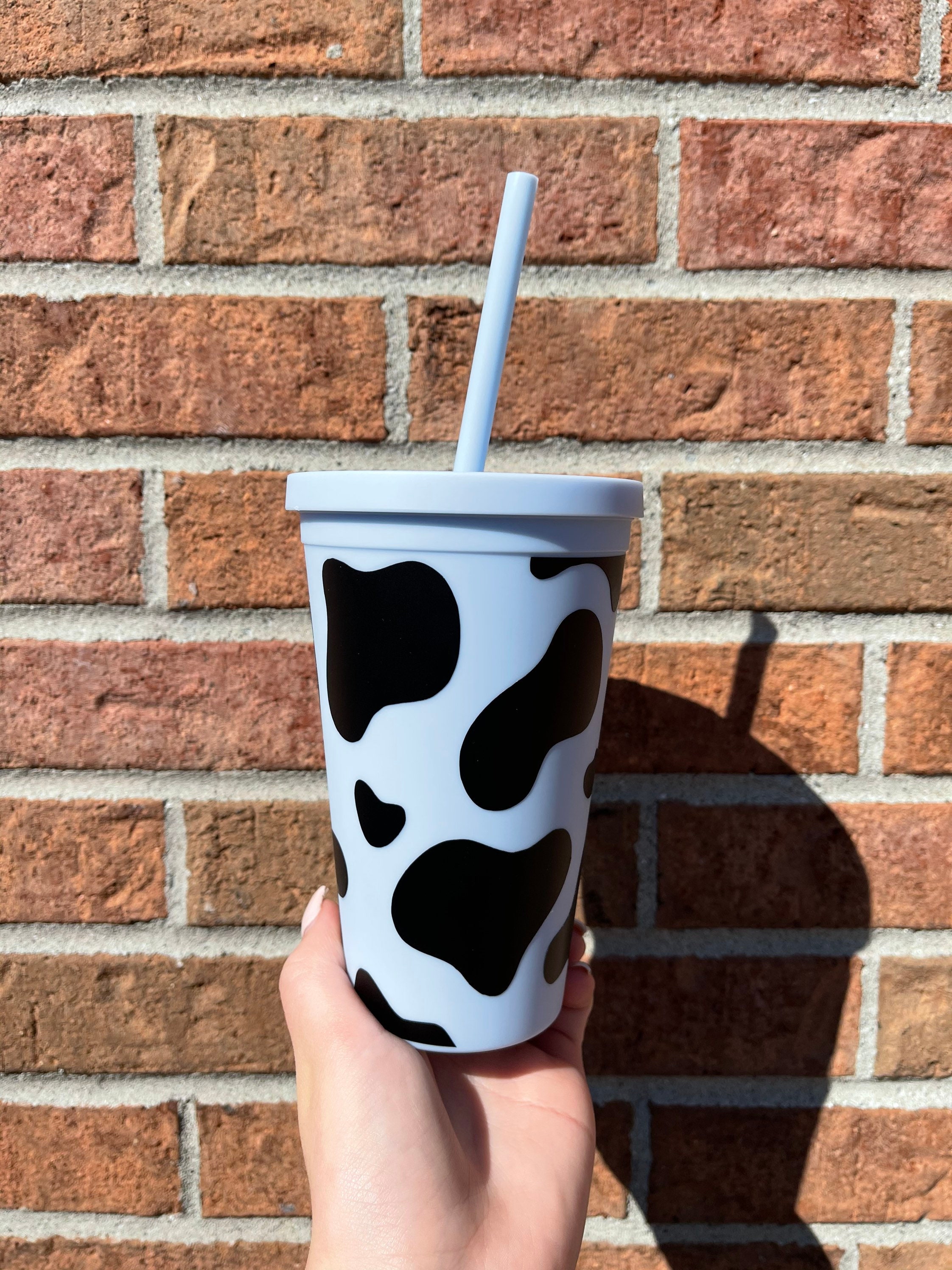 Cow Print Strata Cup 16 or 22 oz Cup Tumbler Cold Cup | Etsy