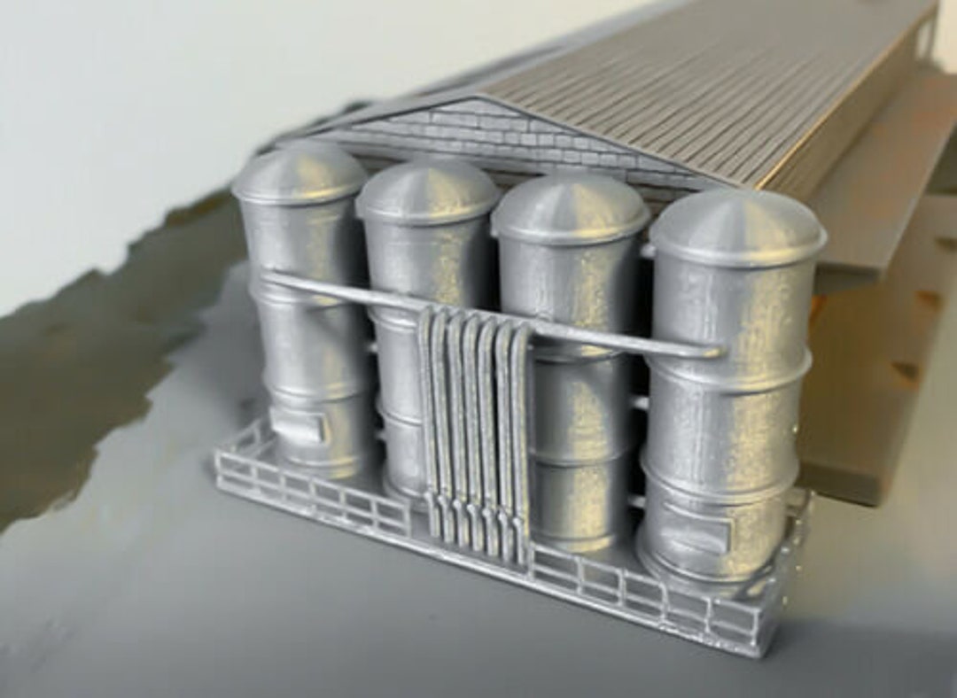 N SCALE Fuel TANK/SILO Pre Painted Silver - Etsy UK