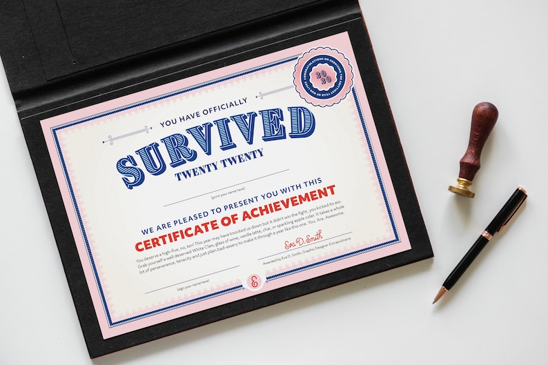 2020 Certificate of Survival | Etsy