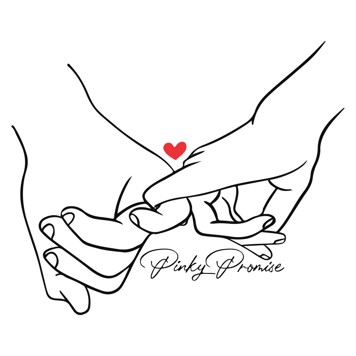Pinky Promise Svg Couple Svg Wedding Svg Anniversary Cut | Etsy