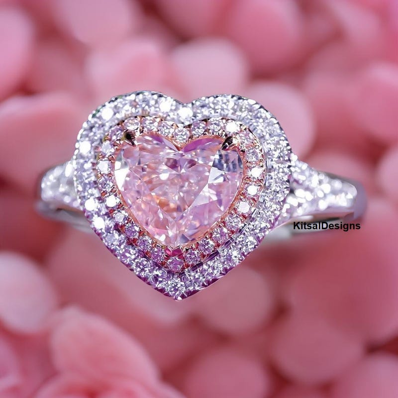 Pink Ice Ring - Etsy