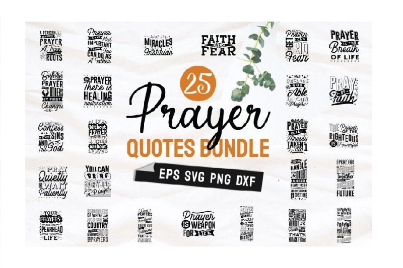 Prayer Svg Faith Svg Religious Sayings Christian Svg | Etsy