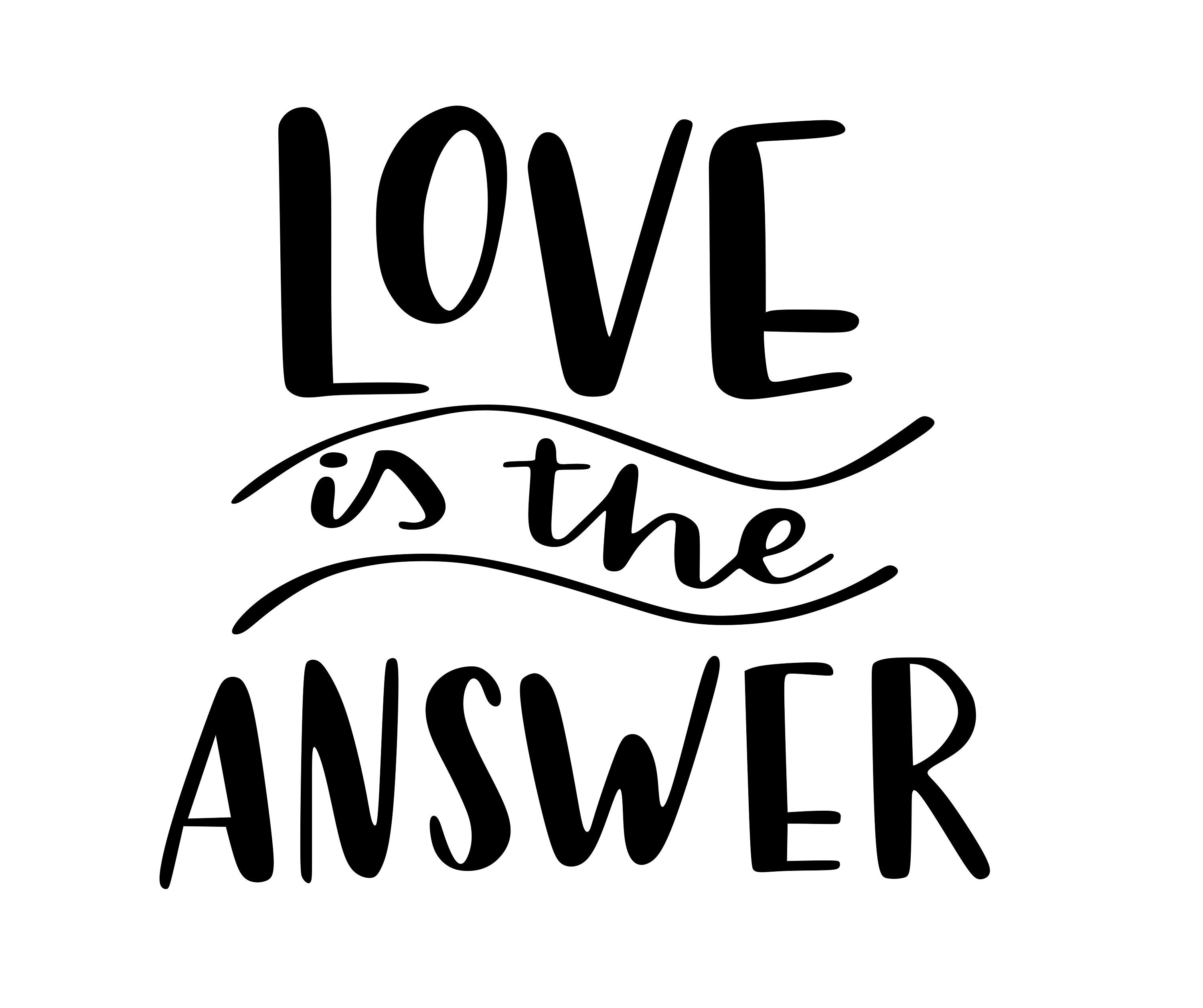 Love Is The Answer Svg Love is Always the Answer Valentine svg | Etsy