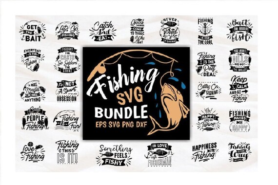 Fishing Bundle Svg Fishing Svg Fisherman Svg Fishing Pole | Etsy