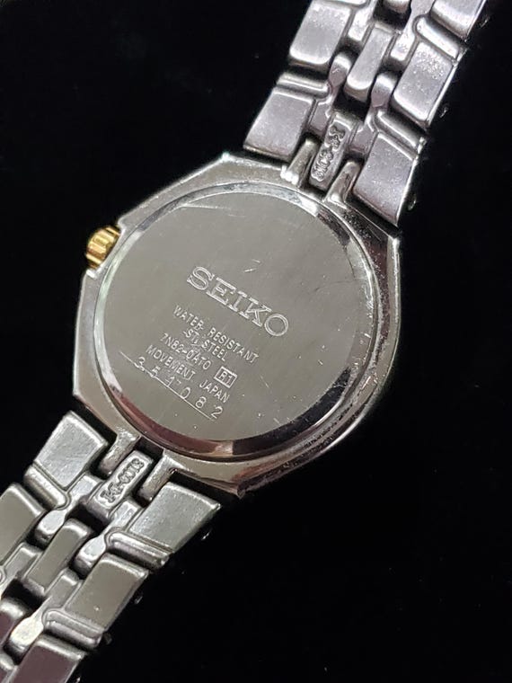 Seiko Watch Date Two-tone Collectible Time Piece Wris… - Gem