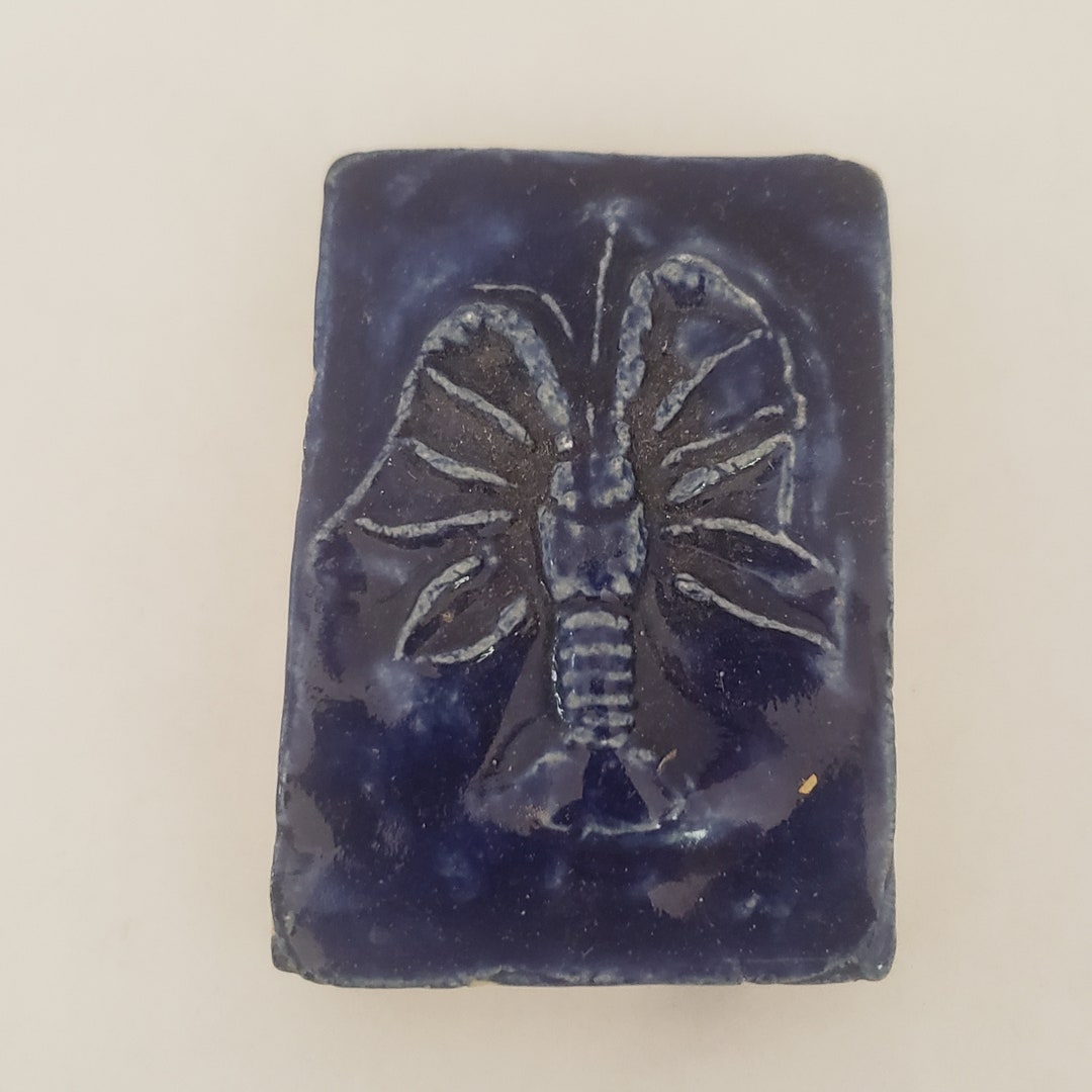 Tile Bug Blue Handmade Collectible Unique Studio Collectible - Etsy