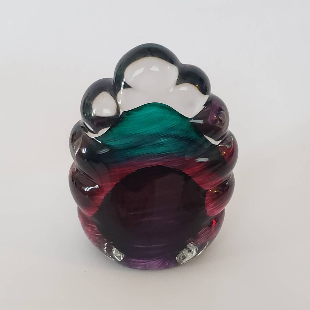 Paperweight Art Glass Artist Signed Studio Rare Collectible - Etsy