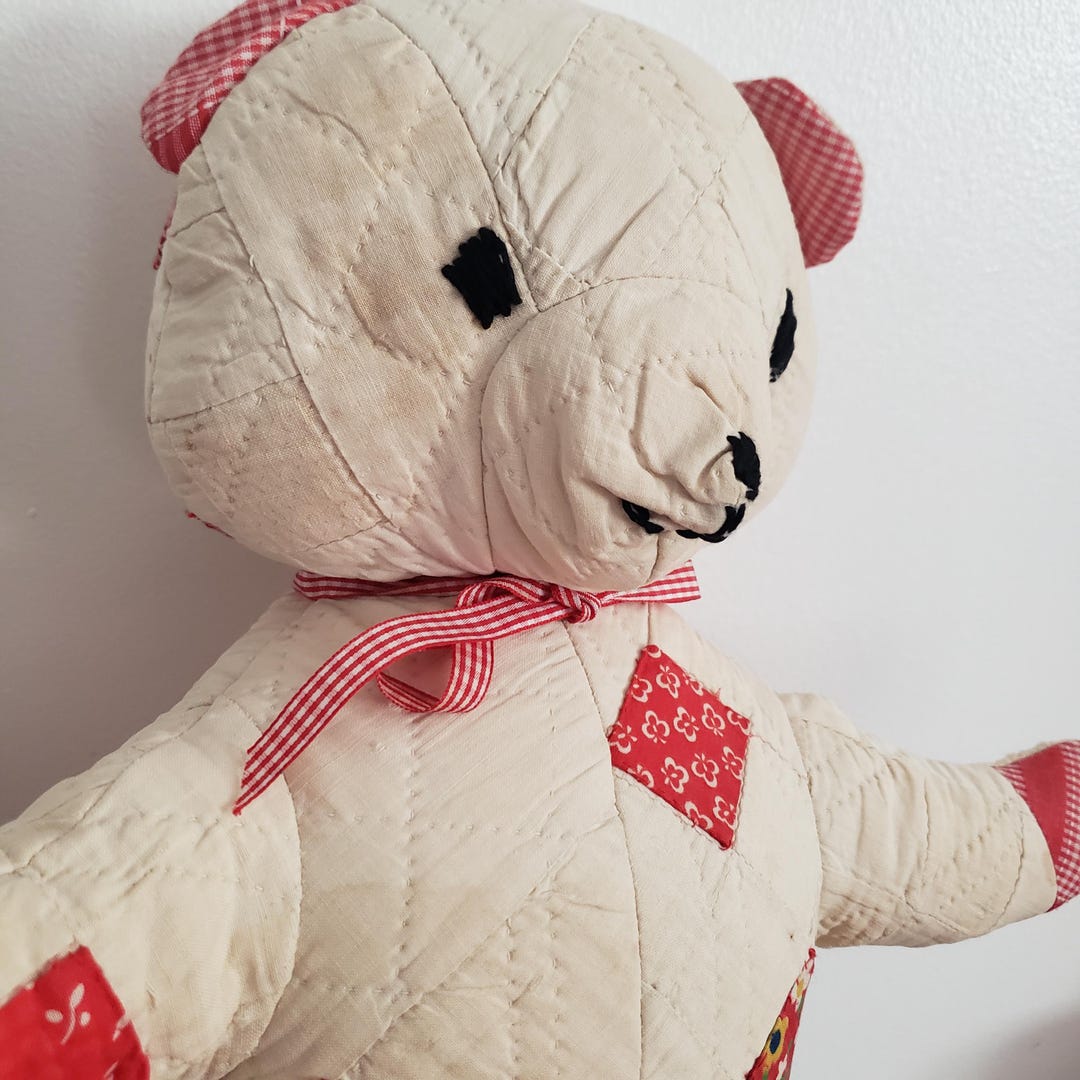 Bear Stuffed Collectible Decor Vintage Quilt Pattern - Etsy