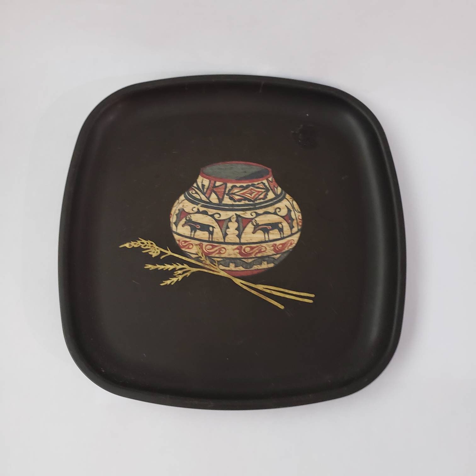 Couroc Tray Retro Pottery Theme Collectible Made in California - Etsy