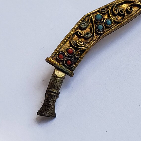 Vintage Brooch Dagger Retro Collectible Costume Jewel… - Gem