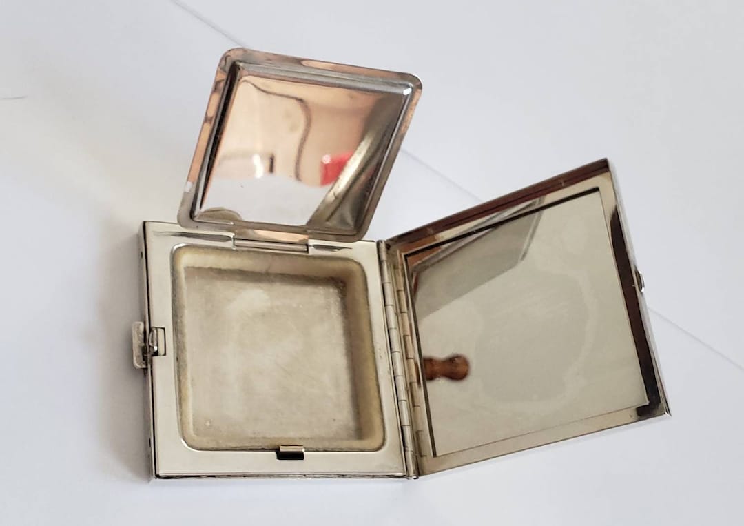 Vintage Compact Sterling Silver Retro Accessories Collectible Fine ...