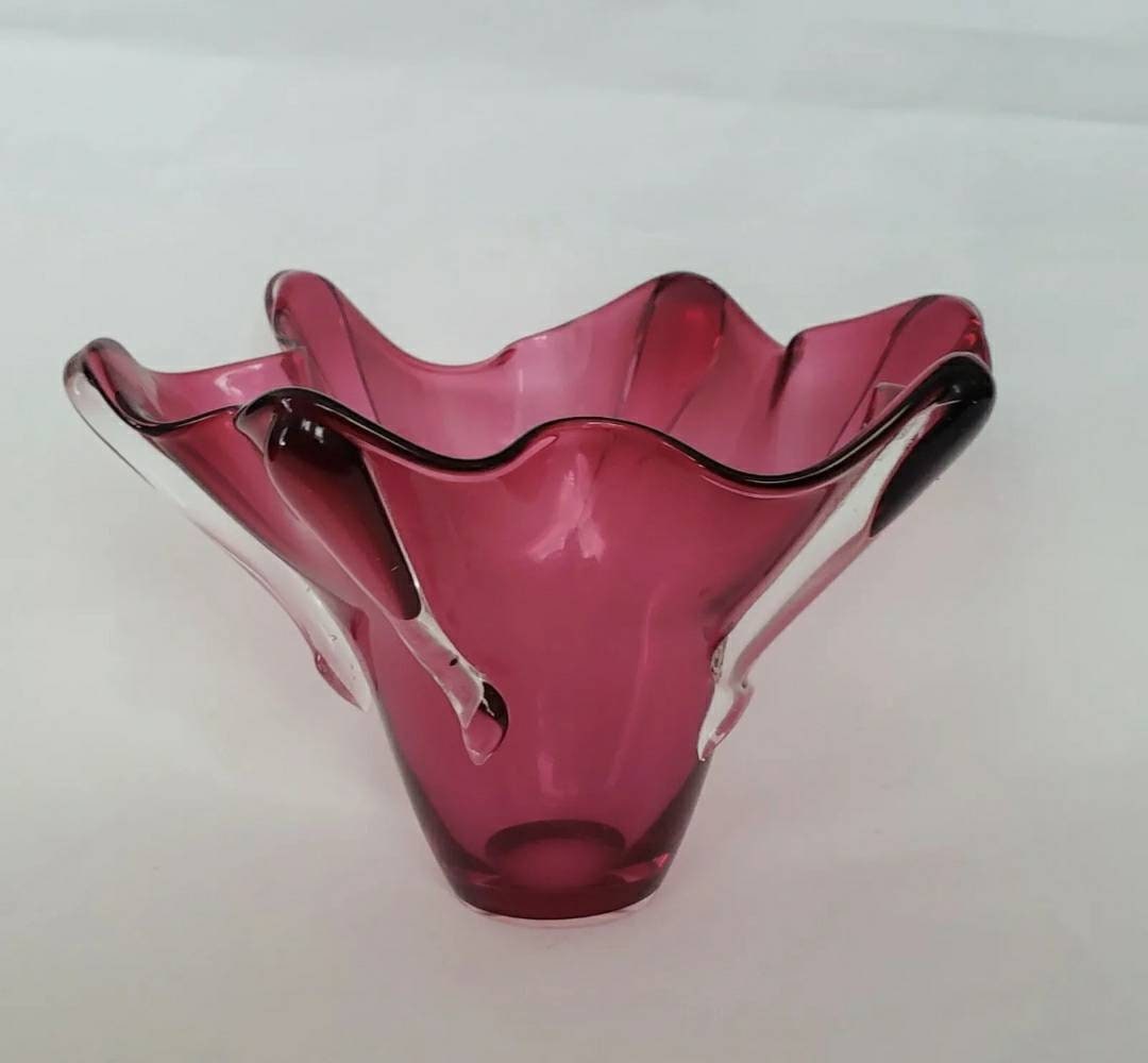 Art Glass Bowl Vase Studio Signed Dated Rare Collectible Federici Rare ...