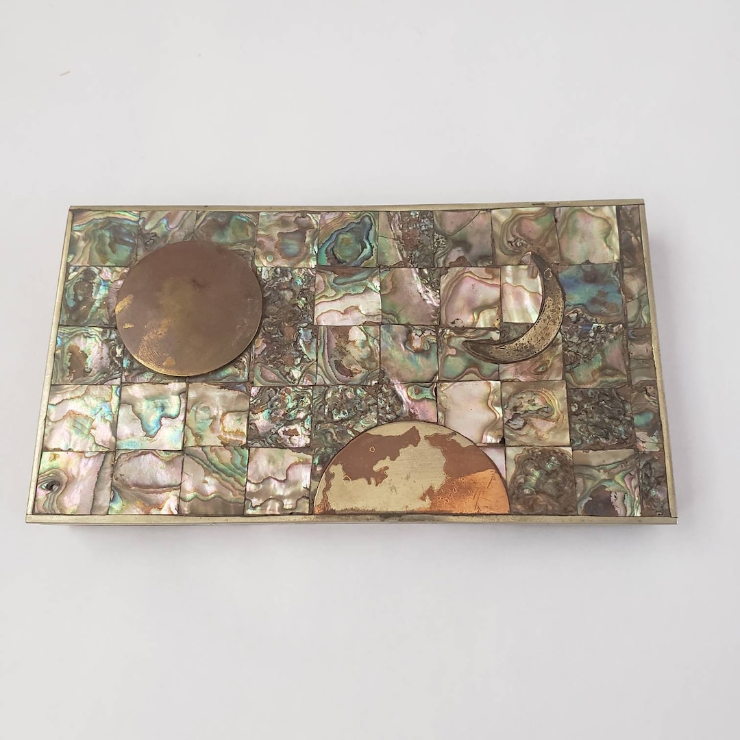 Rare Box Abalone Ornate Rare Collectible Vintage - Etsy