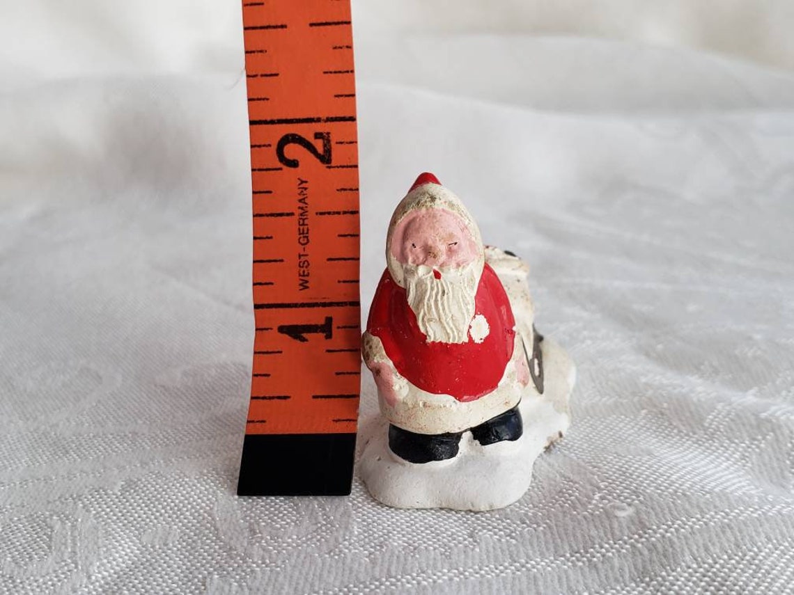 Vintage Santa Claus Christmas Chalk Made in England Village | Etsy