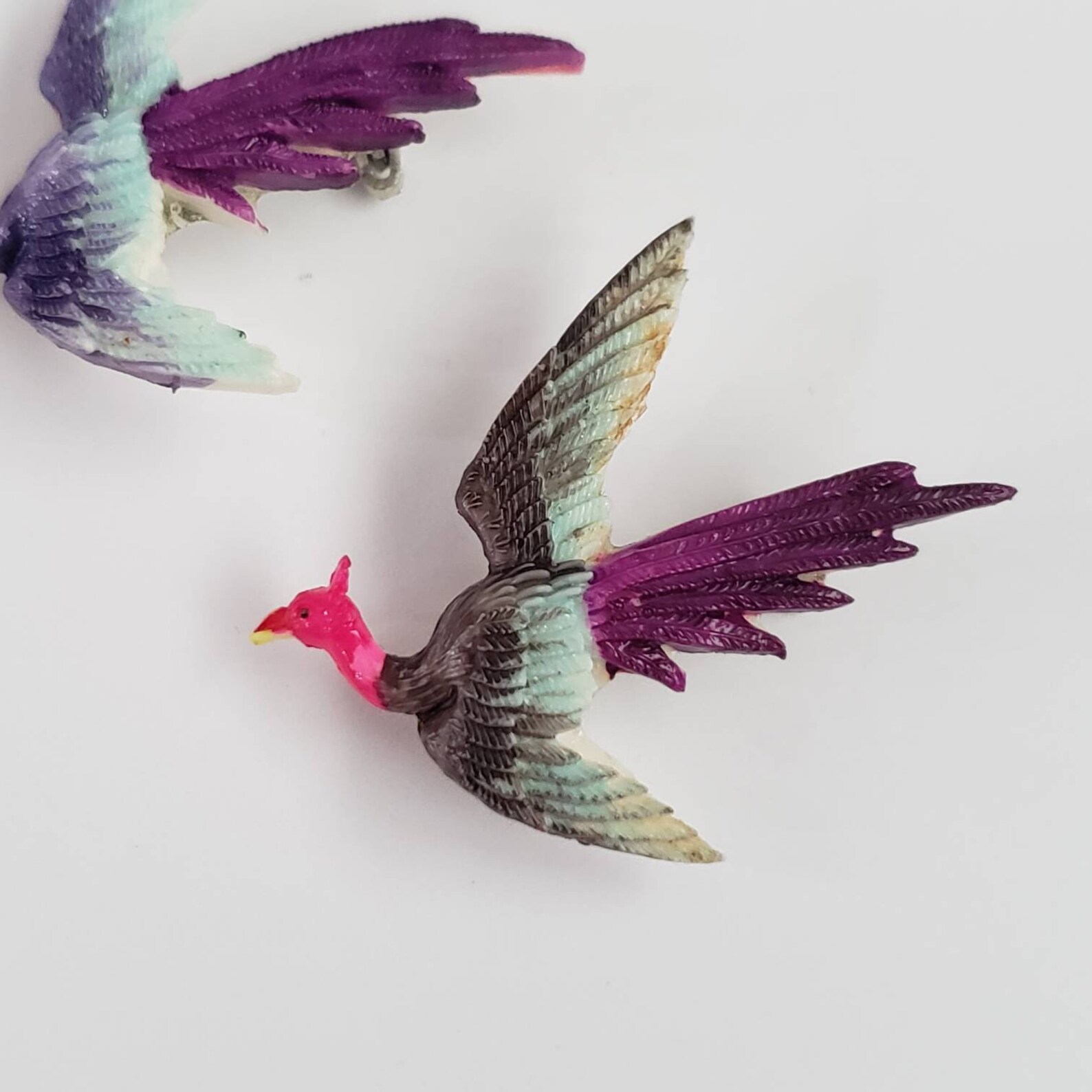 Bird Brooch Matching Pair Retro Pin Set Collectible Vintage Costume ...