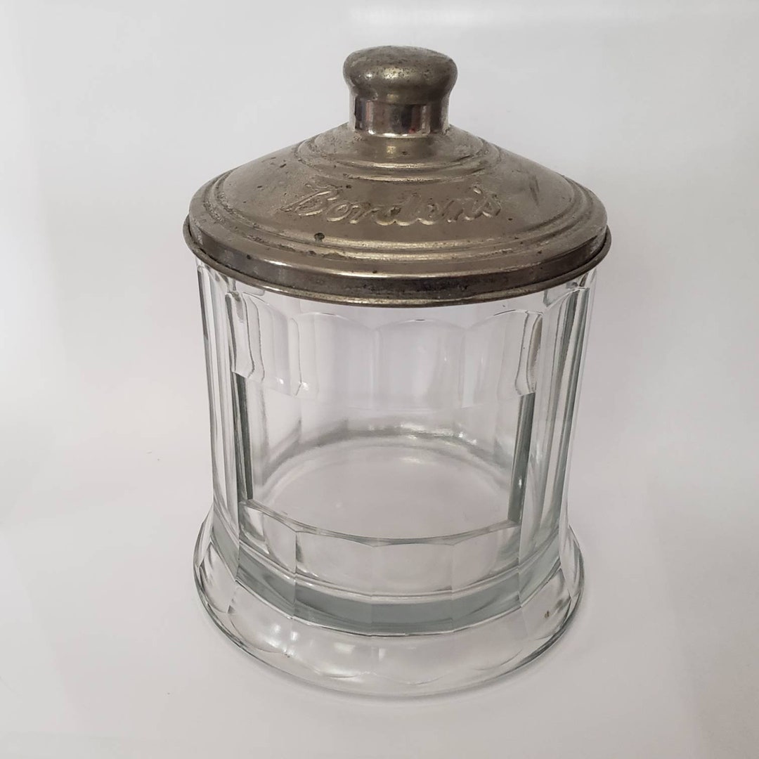 Borden's Antique Jar Malted Milk Container With Lid Rare Collectible - Etsy