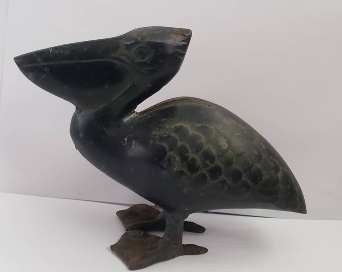 Rare Cast Iron Pelican Rare Collectible Vintage Collectible Bird - Etsy