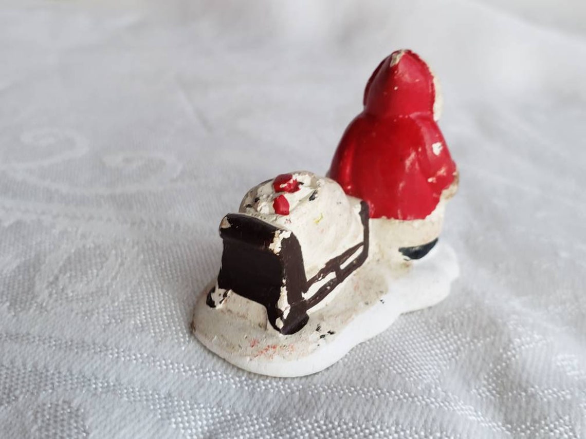 Vintage Santa Claus Christmas Chalk Made in England Village | Etsy