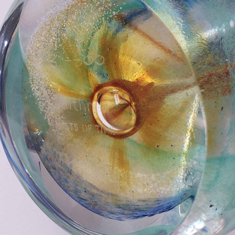 Rare Paperweight Art Glass Signed Unique Shape Studio Art - Etsy