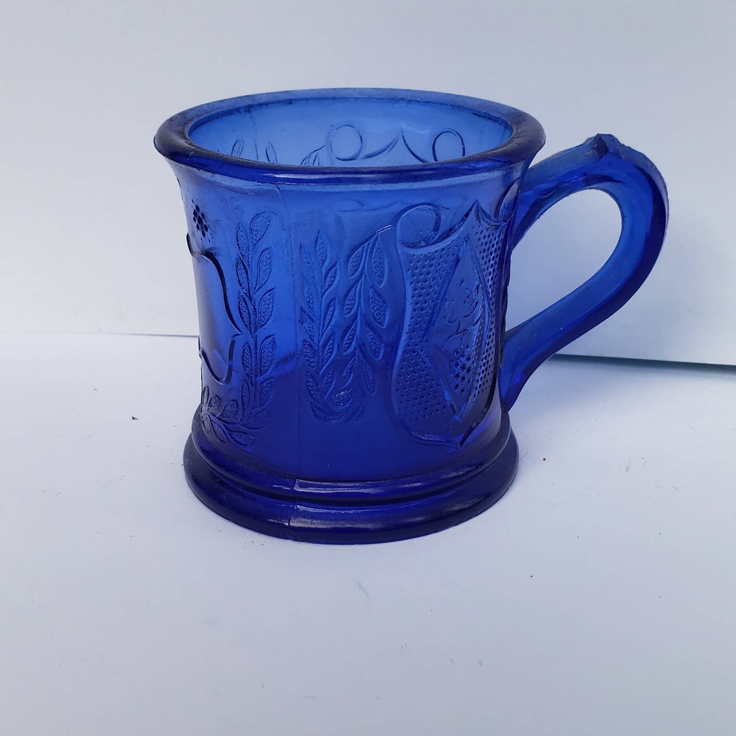 Vintage Cobalt Blue Cup Retro Collectible - Etsy