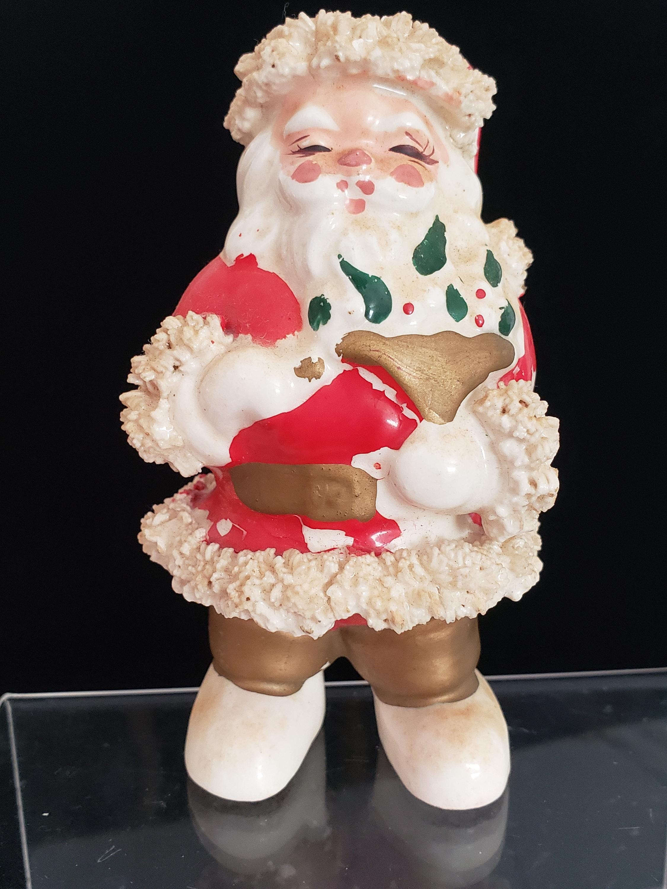 Santa Claus Figurine Christmas Collectible Spaghetti Retro Decor - Etsy