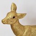 Deer Figurine Gold Sparkle Insch Deko Handwerk Germany - Etsy