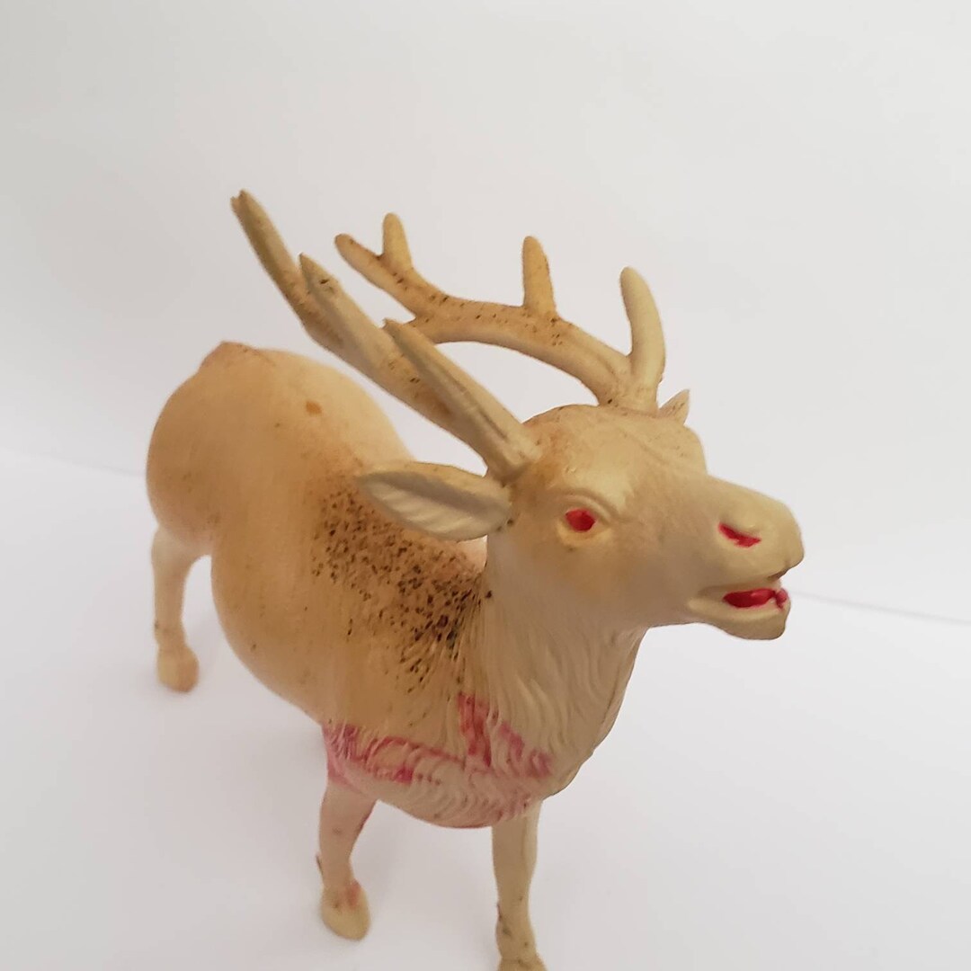 Vintage Christmas Reindeer Made in Occupied Japan Rare Celluloid ...