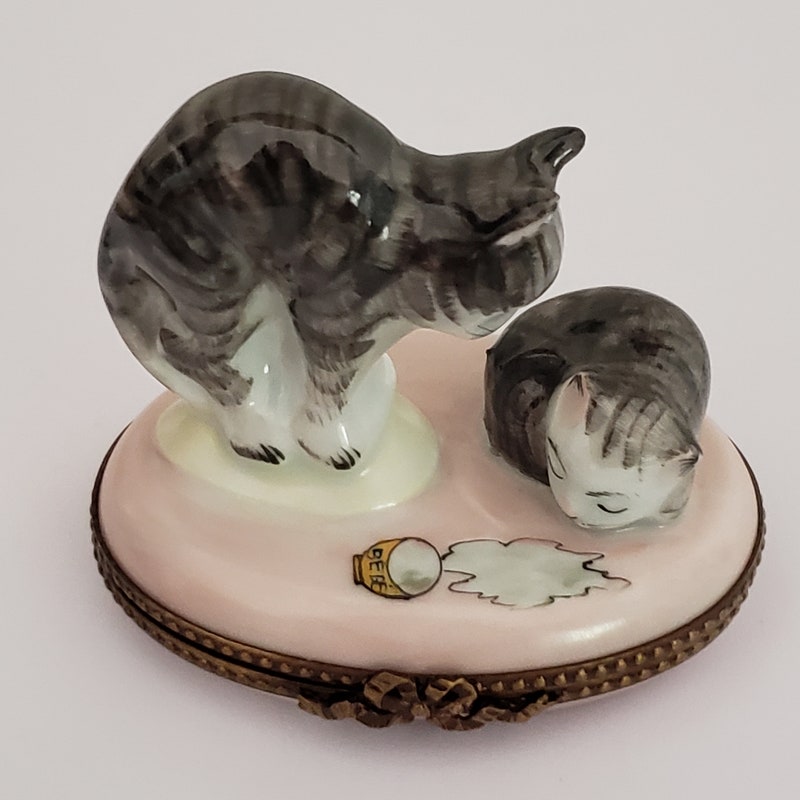 Limoges Cat - Etsy